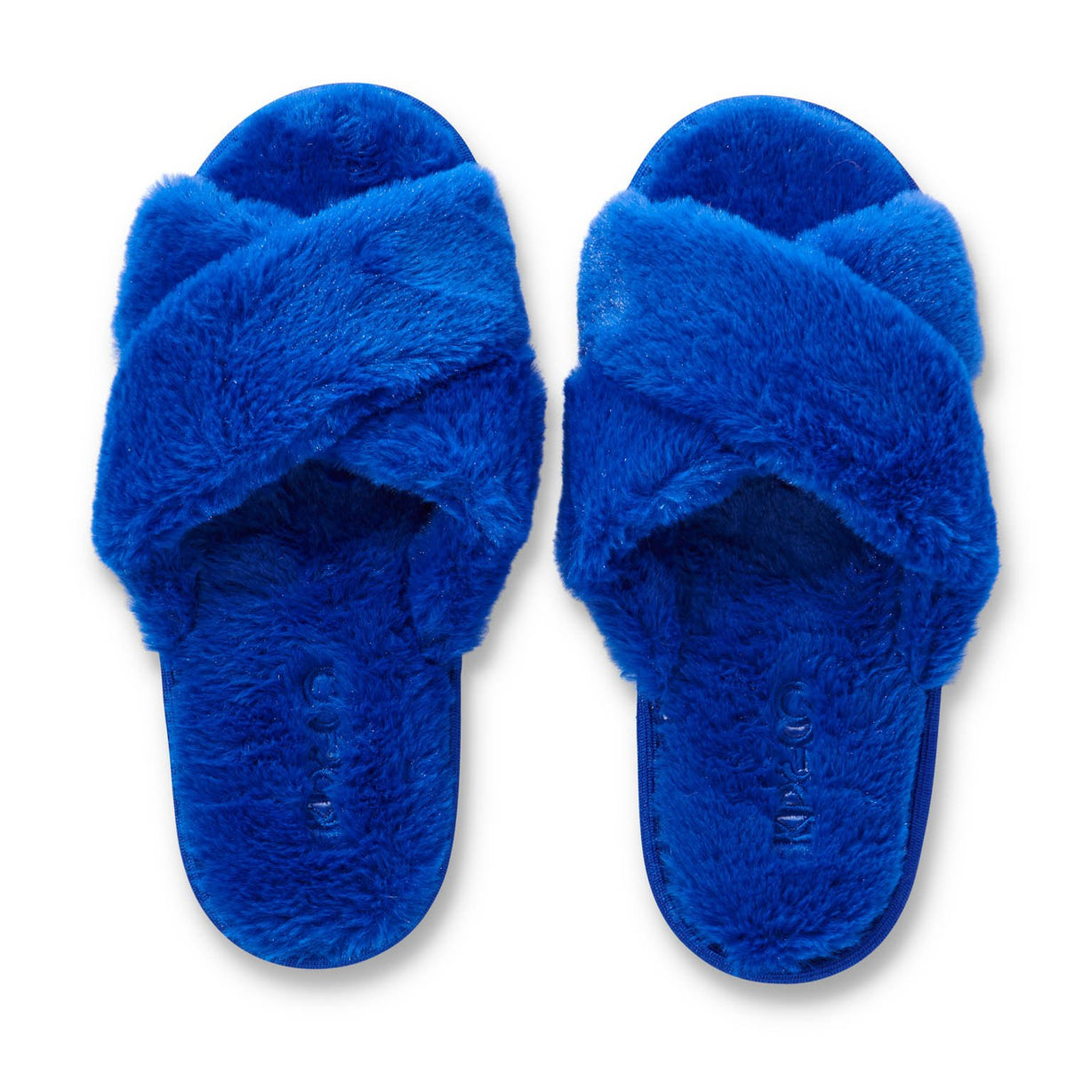 Dazzling Blue Slippers – Add to Cart
